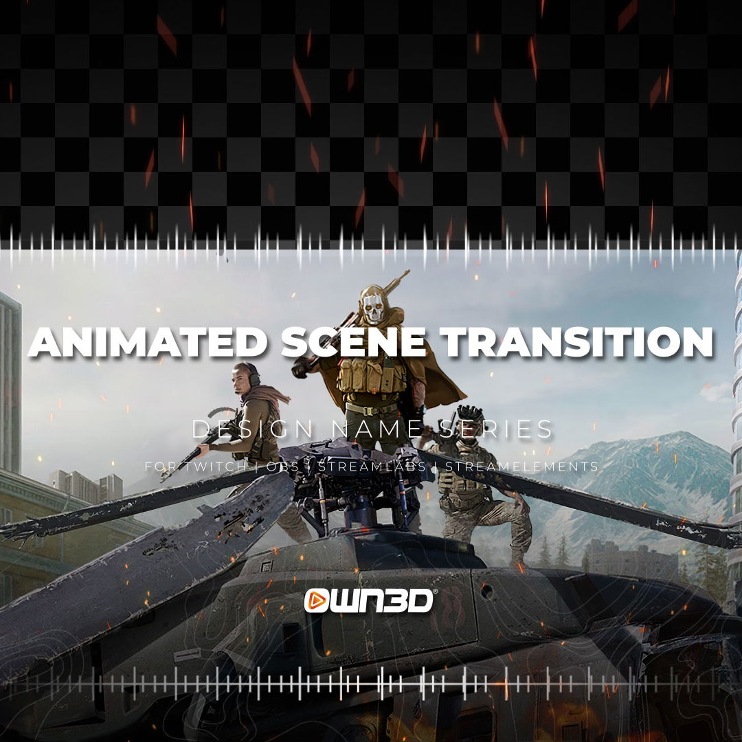 Glitchy Twitch Stinger Transitions - #1 Shop for Streamers | OWN3D