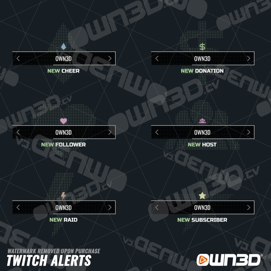 Glitchy Twitch Alerts - #1 Shop for Streamers | OWN3D