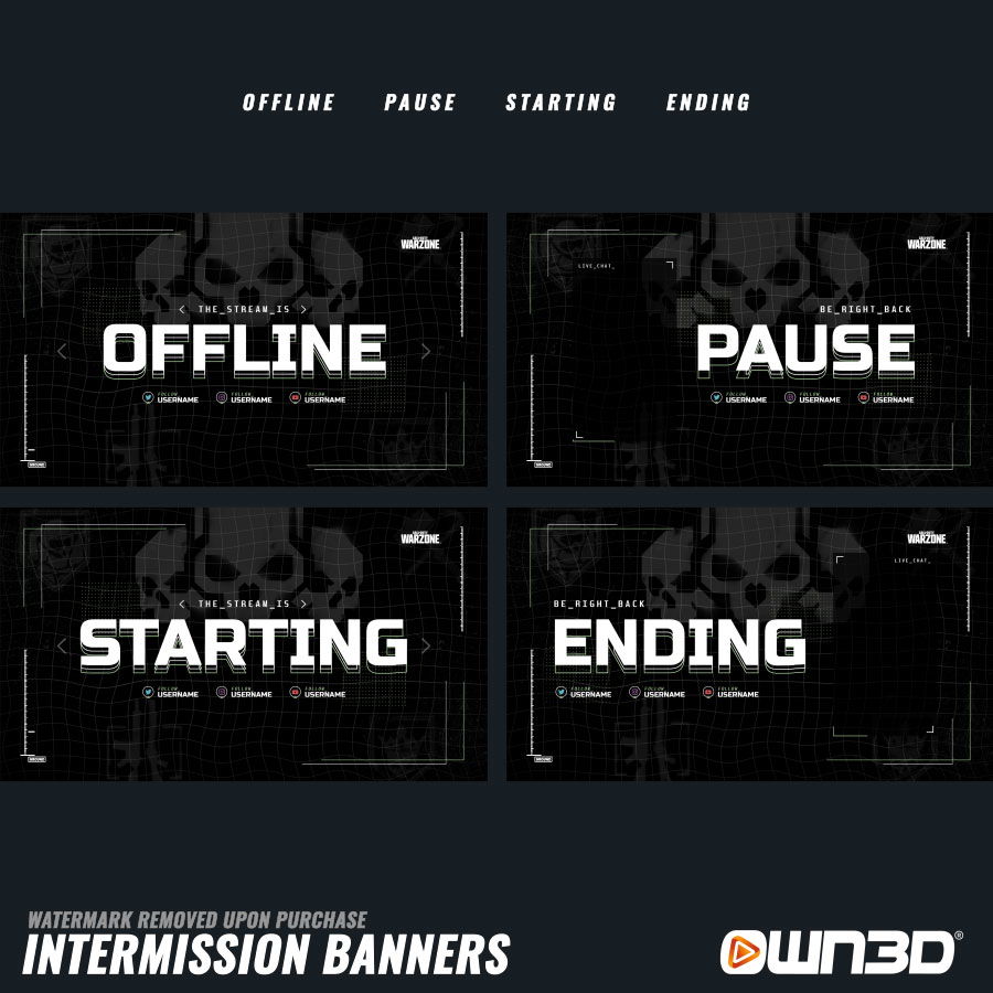 Equalizer Intermission Banner - #1 Shop for Streamers | OWN3D