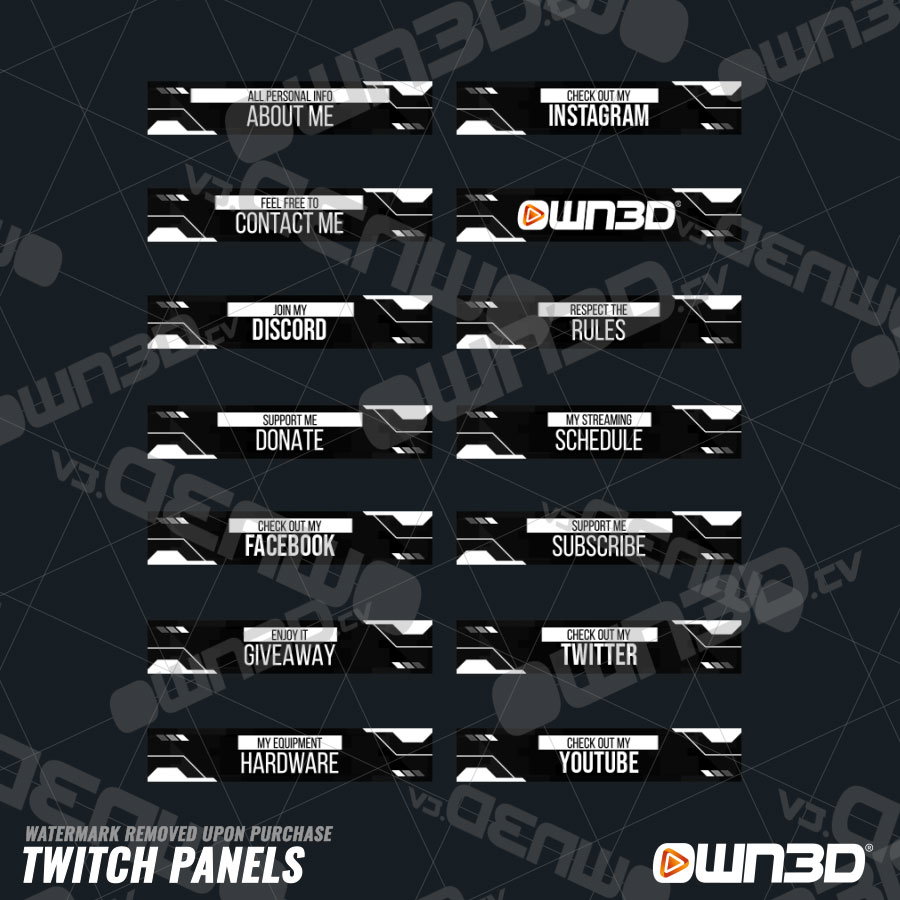 Brave Twitch Panels - #1 Shop for Streamers | OWN3D