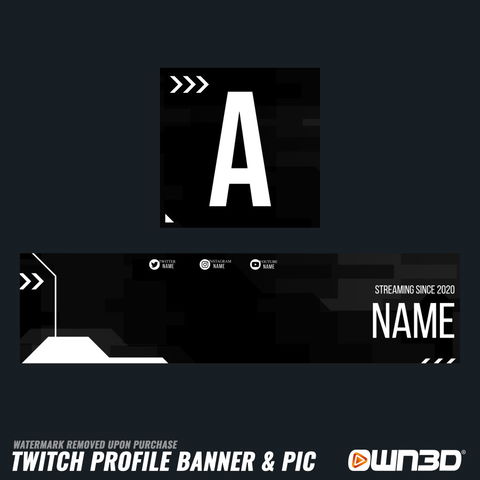 Striking Twitch Profile Banner & Picture - #1 Shop for Streamers | OWN3D