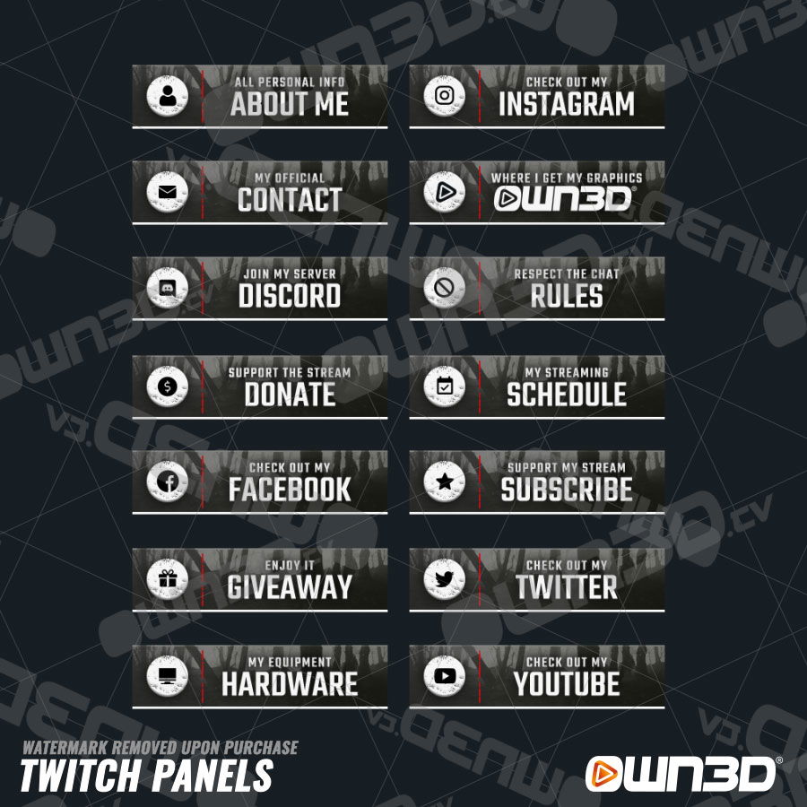 DAYZ Livonia Twitch Panels - #1 Shop for Streamers | OWN3D
