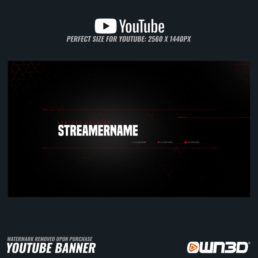 Hydra YouTube Banner - Loja #1 para Streamers | OWN3D