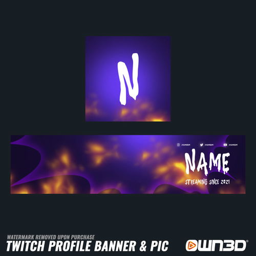 Neon Halloween Twitch Profile Banner - OWN3D
