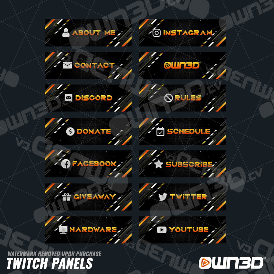 Roccit Twitch Panels - #1 Shop for Streamers | OWN3D