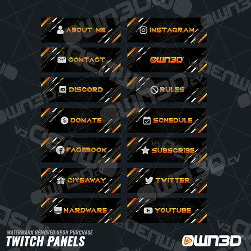 Hardcore Gaming Twitch Panels - OWN3D