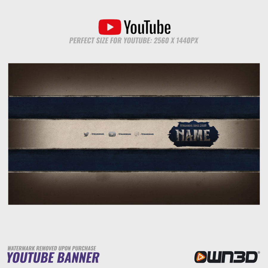 Pirate YouTube Banner - #1 Shop for Streamers | OWN3D