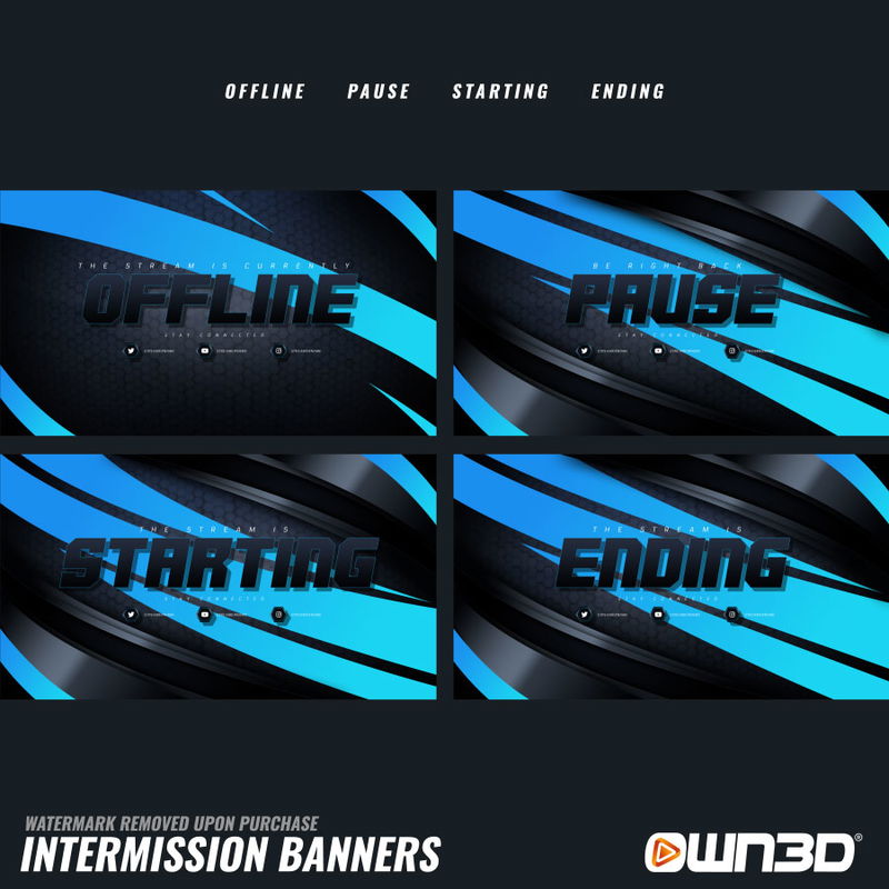 Challenger Intermission Banner - Offline, Pause, Start & End Screens ...