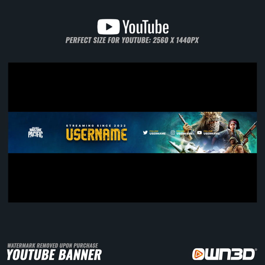 Modern Green YouTube Banner - #1 Shop for Streamers | OWN3D