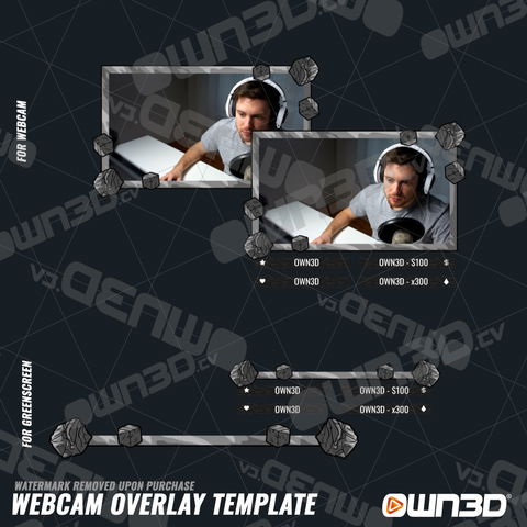 Craft Webcam Overlays - OWN3D