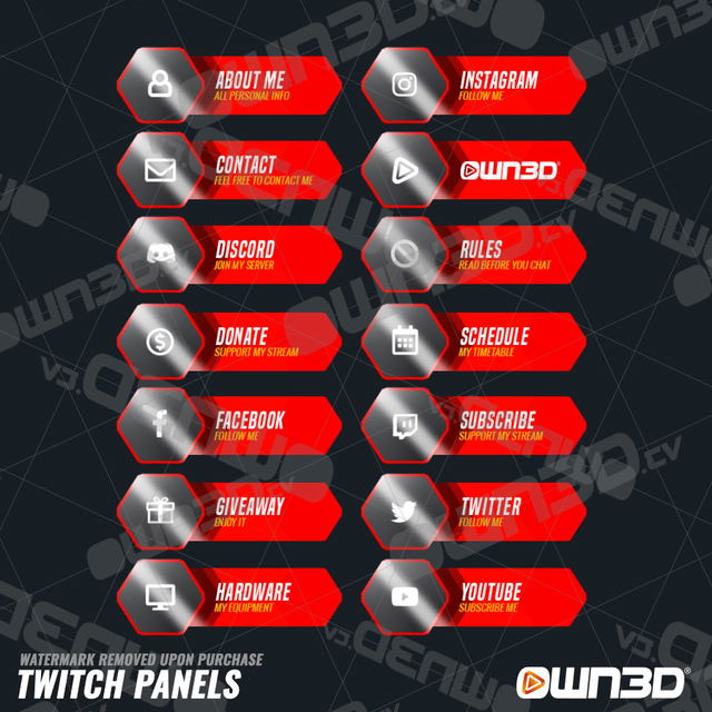 Skull Trooper Twitch Panels - #1 Shop for Streamers | OWN3D