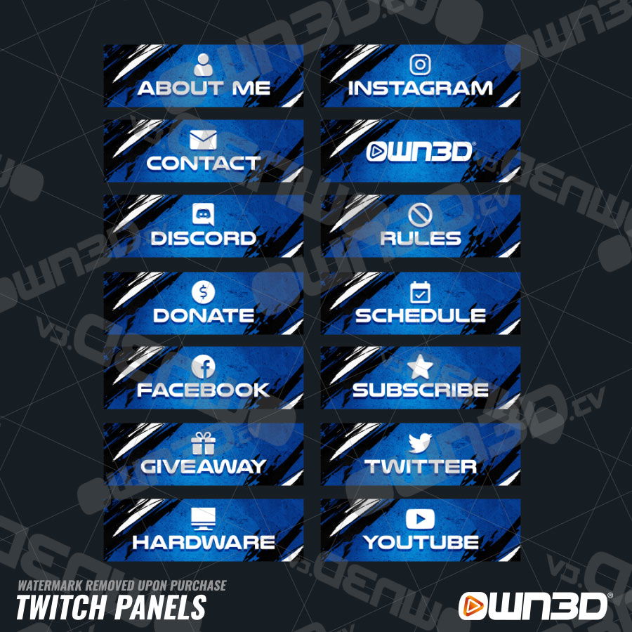 Roccit Twitch Panels - #1 Shop for Streamers | OWN3D