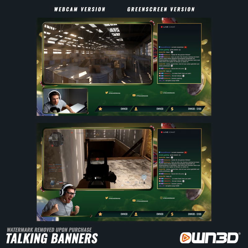 HighRoller Talking Banner - #1 Shop for Streamers | OWN3D