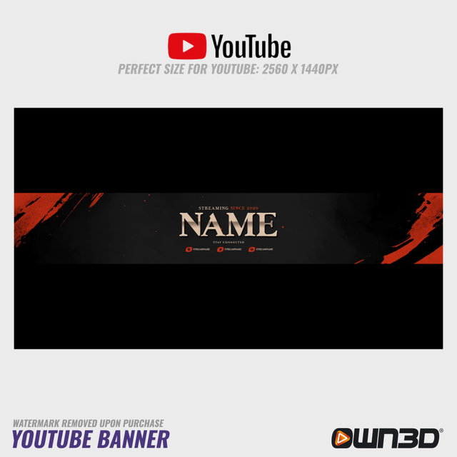 Titan YouTube Banner - #1 Shop for Streamers | OWN3D