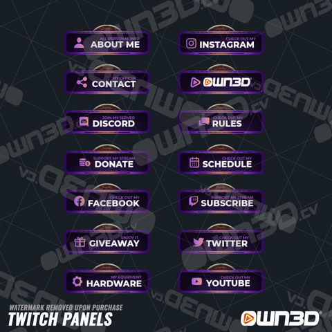 ArcadePro Twitch Panels - #1 Shop for Streamers | OWN3D