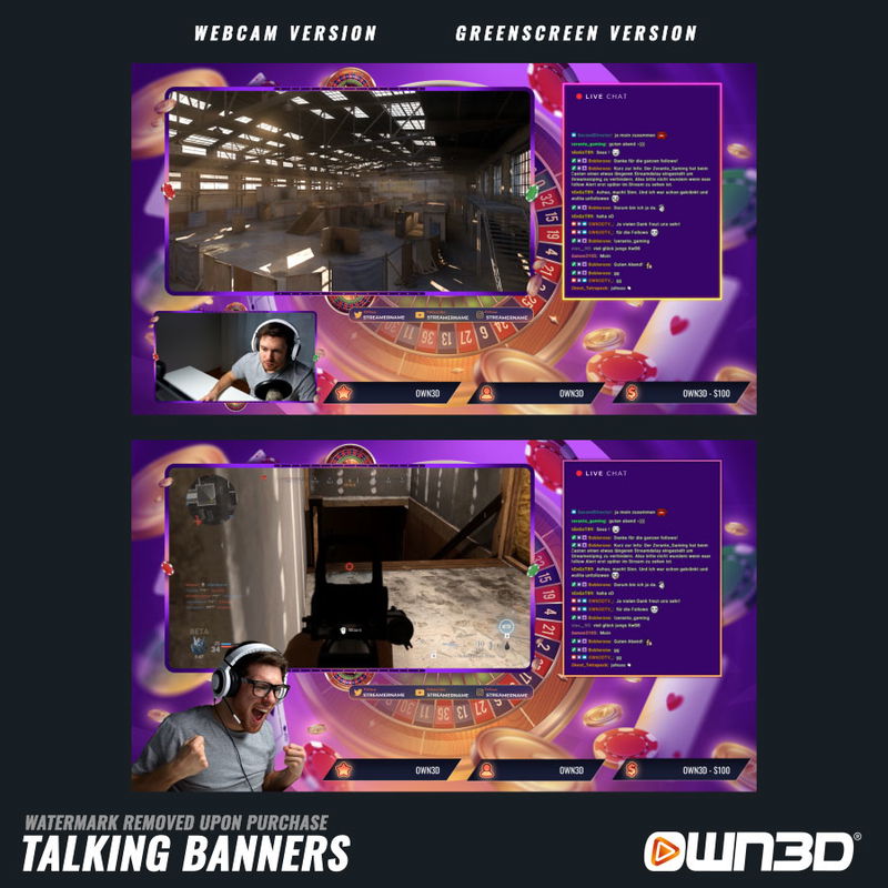 Vision Talking Banner - #1 Streamer Shop | OWN3D