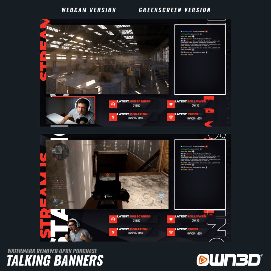 Hydra Chat Overlay / Screen / Banner - OWN3D