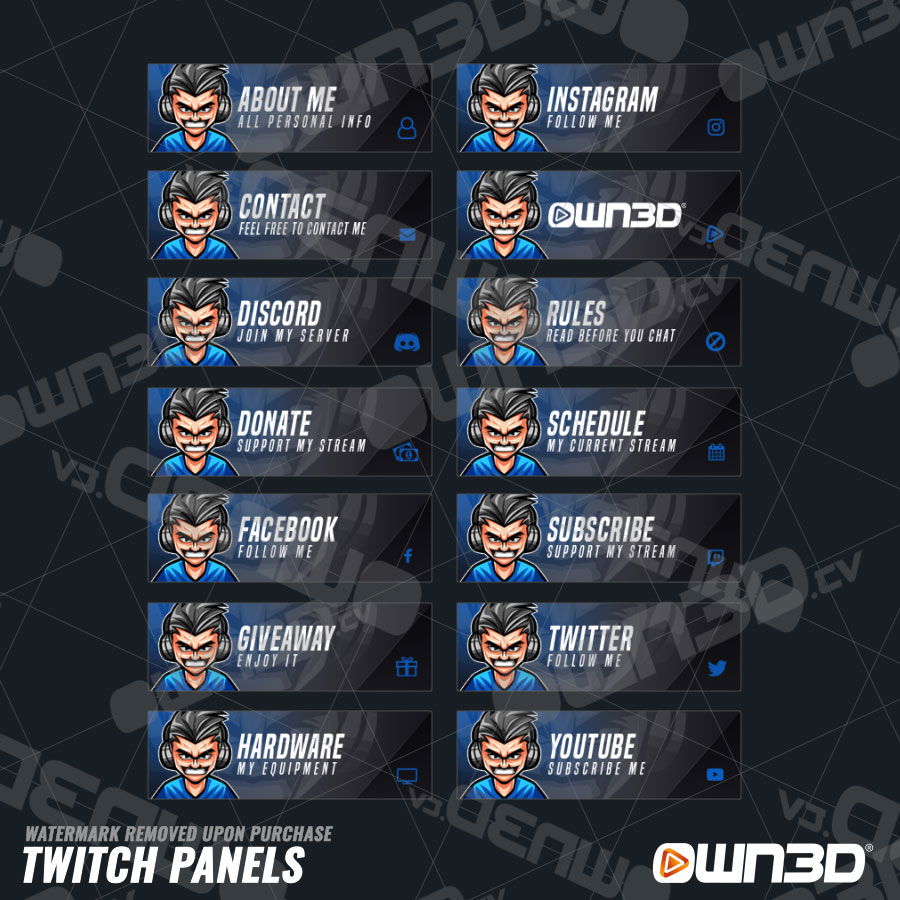 Royal Twitch Panels - #1 Shop for Streamers | OWN3D