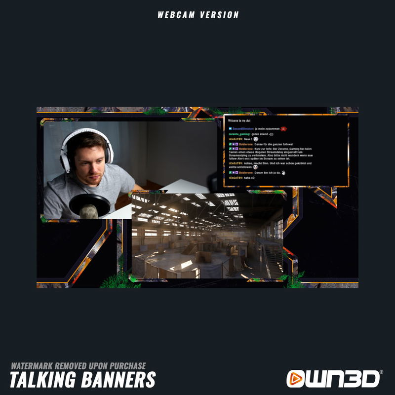Flex Talking Banner - #1 Shop for Streamers | OWN3D