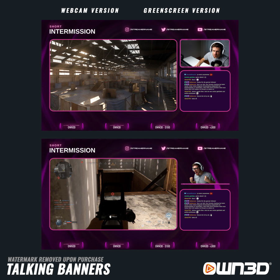 Minimalisticcircle Chat Overlay / Screen / Banner - OWN3D