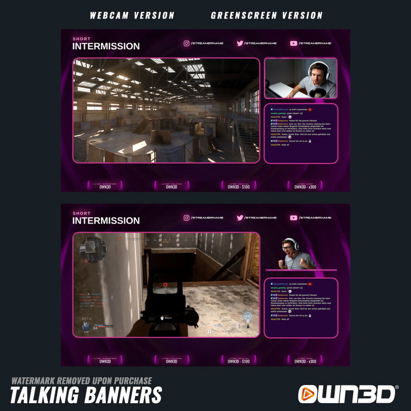 Minimalisticcircle Chat Overlay / Screen / Banner - OWN3D