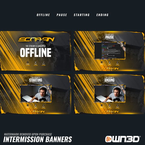 Hardcore Gaming Intermission Banner - #1 Shop for Streamers | OWN3D