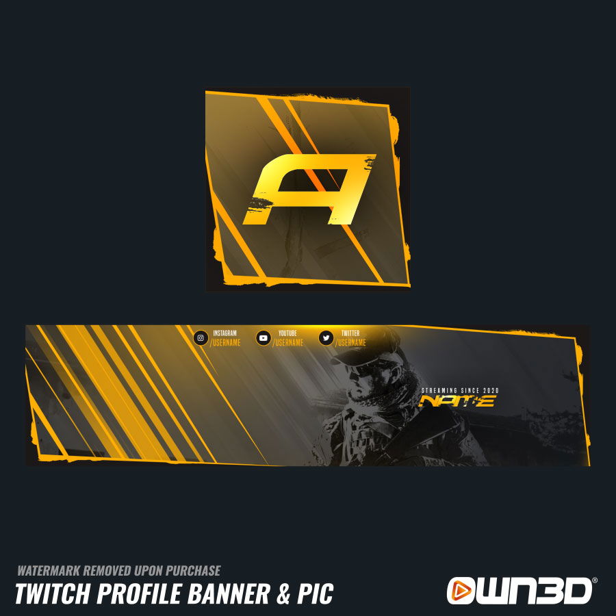 Hardcore Gaming Twitch Profile Banner & Picture - #1 Shop for Streamers ...