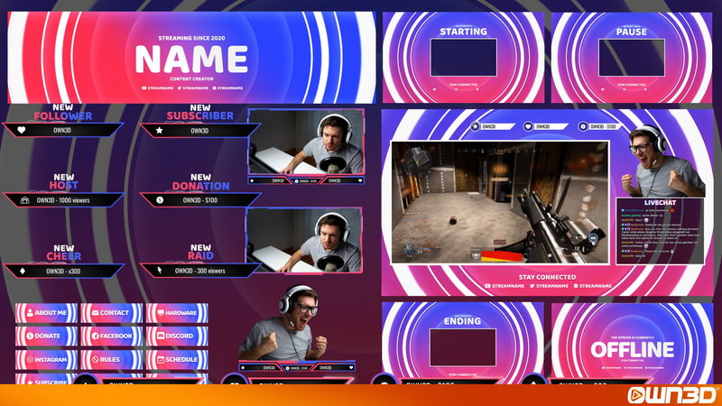 Gradient Paket - #1 Streamer Shop | OWN3D