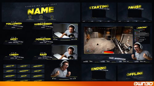 Modern Yellow Package - #1 Shop for Streamers | OWN3D