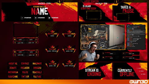 Red Dead YouTube Banner - #1 Streamer Shop | OWN3D