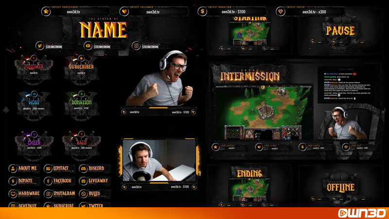 Premium WoW Overlays for your Livestream 🌟 | OWN3D