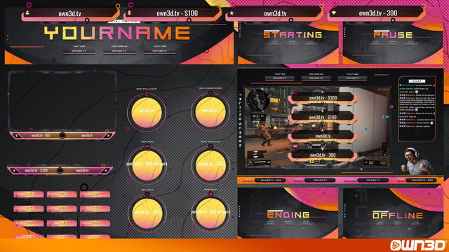 THE official Call of Duty streaming overlay templates for Twitch!
