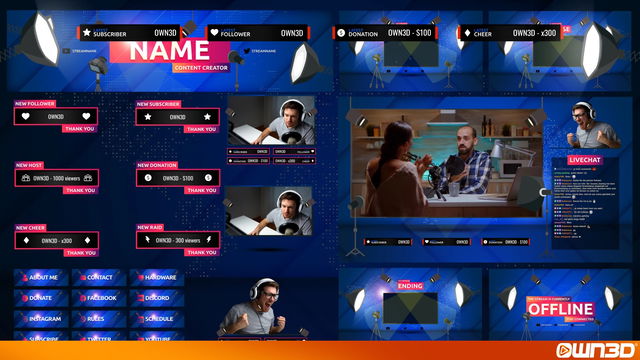 Paquete Talkshow - La tienda para Streamers Nº1 | OWN3D