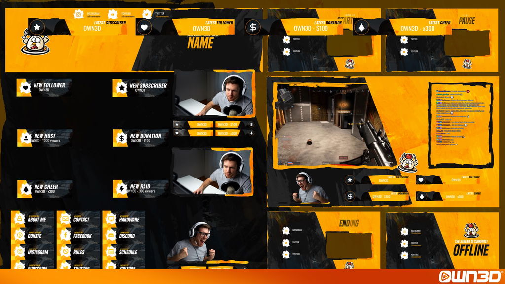 Pack Flex - Boutique n° 1 pour les Streamers | OWN3D