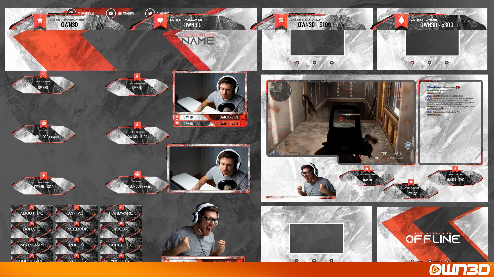 Flex Desktop Wallpaper - #1 Shop for Streamers | OWN3D