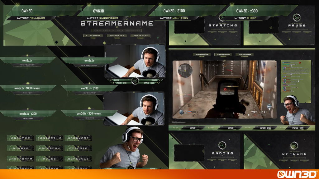 Army Pacote - Loja #1 para Streamers | OWN3D