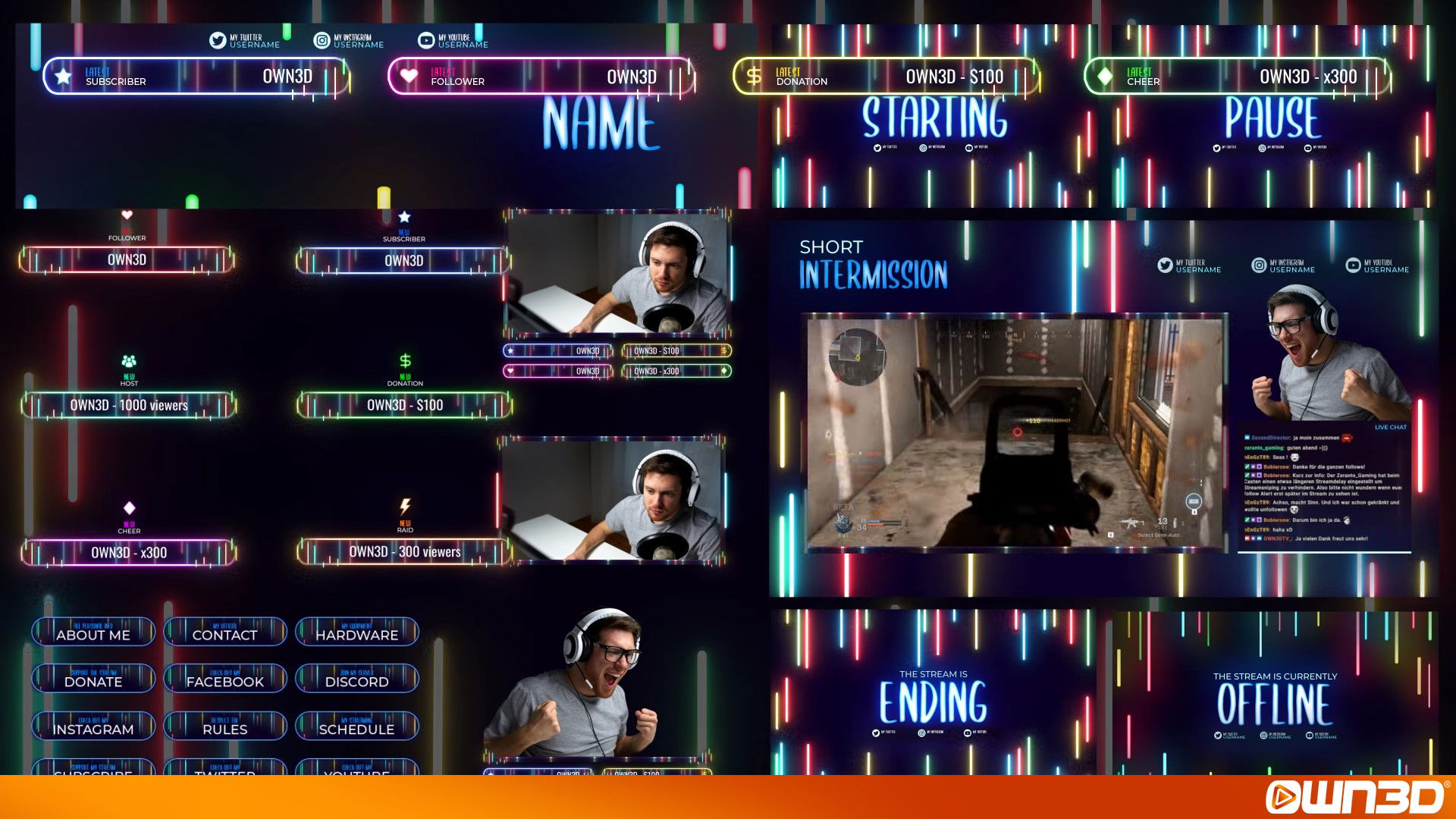 ChristmasLights Twitch Stinger Transitions - #1 Shop for Streamers | OWN3D