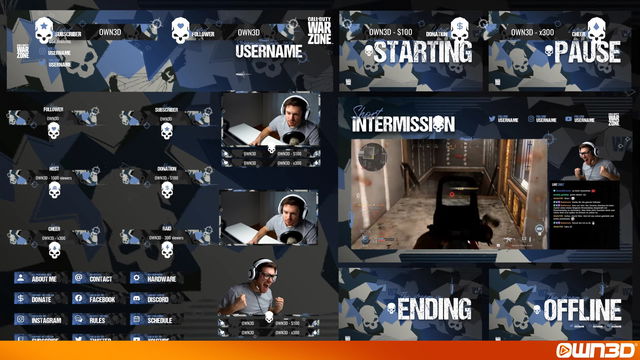 THE official Call of Duty streaming overlay templates for Twitch!