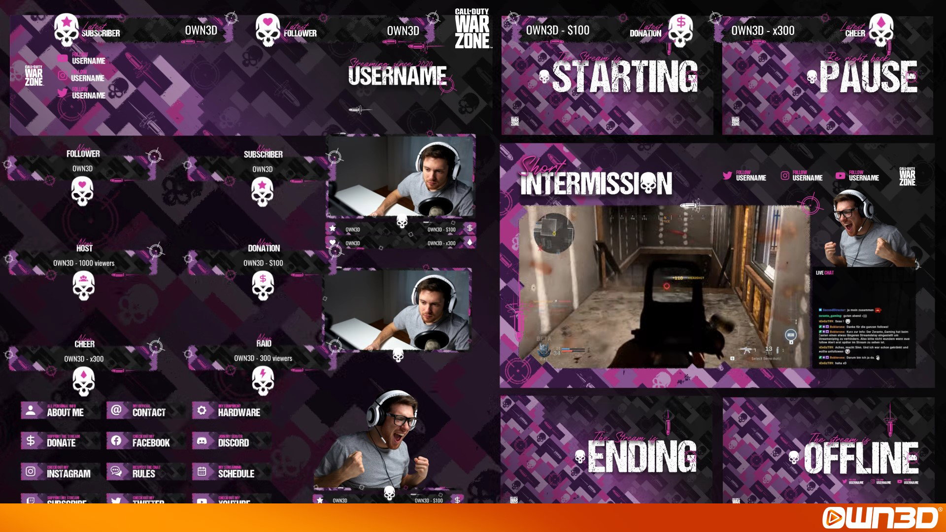 Minimalisticcircle Talking Banner - #1 Shop for Streamers | OWN3D