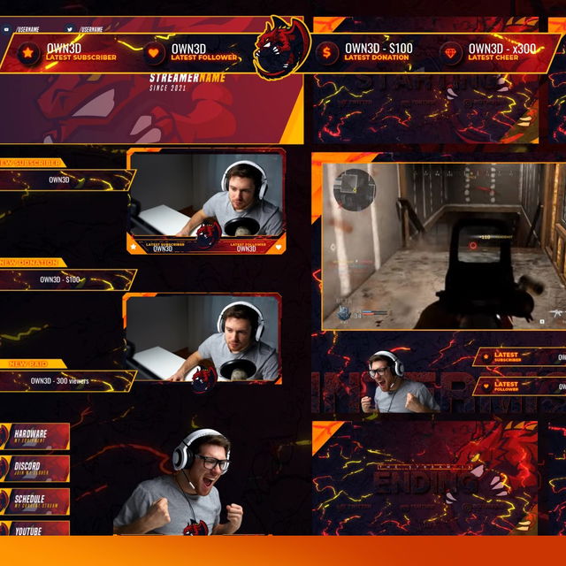 Dragon Webcam Overlays - Boutique n° 1 pour les Streamers | OWN3D