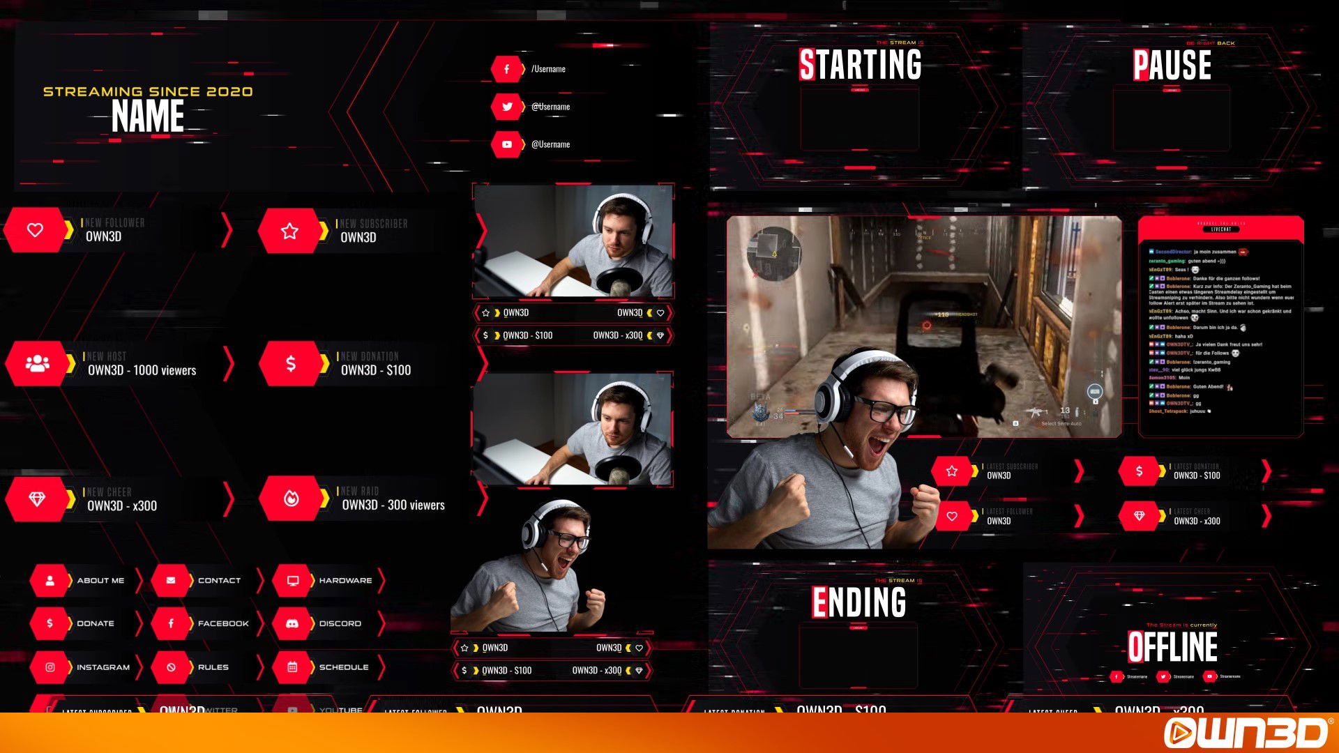 Inspire Package - #1 Shop for Streamers | OWN3D