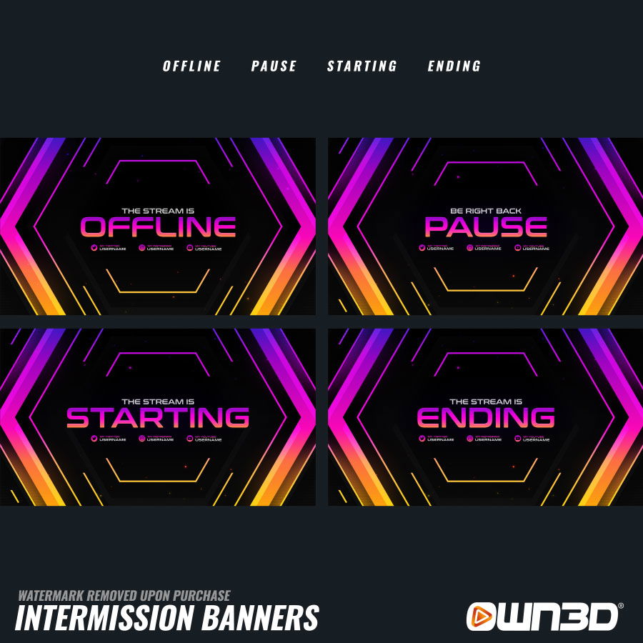 Good Vibes Intermission Banner - #1 Shop for Streamers | OWN3D