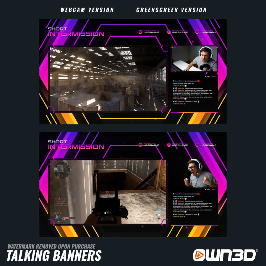 Minimalisticcircle Talking Banner - #1 Shop for Streamers | OWN3D