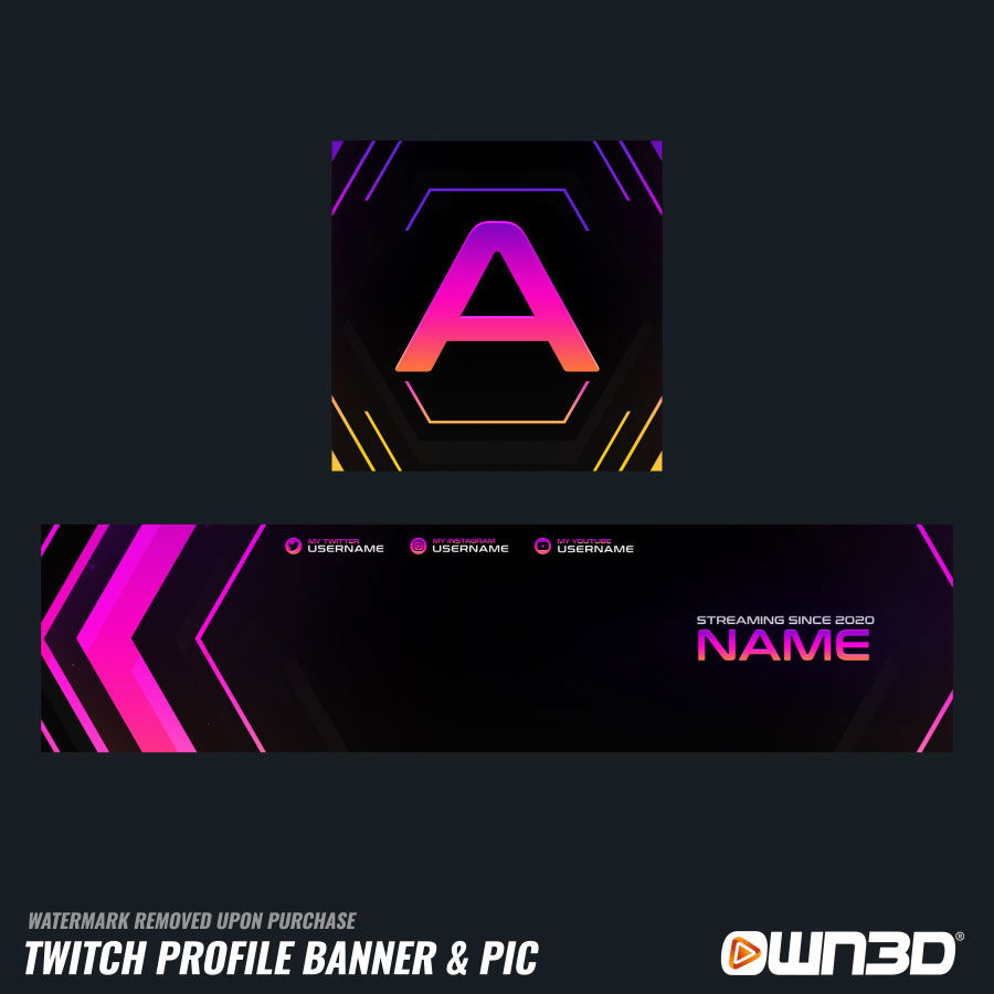 Good Vibes Twitch Profile Banner & Picture - #1 Shop for Streamers | OWN3D