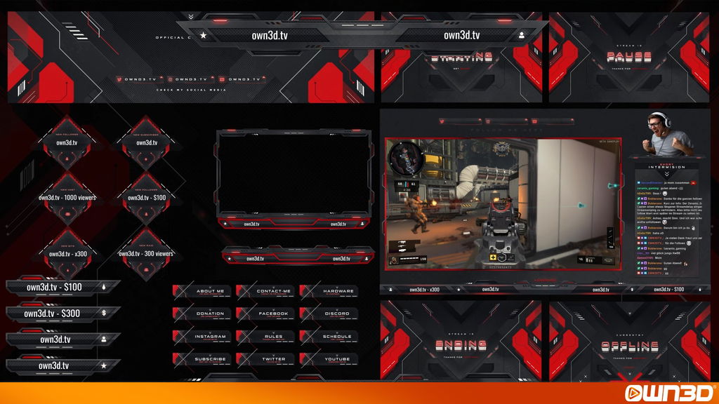 THE official Call of Duty streaming overlay templates for Twitch!