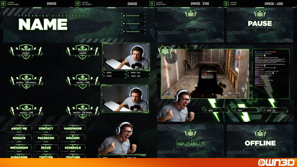 Pack Military - Boutique n° 1 pour les Streamers | OWN3D