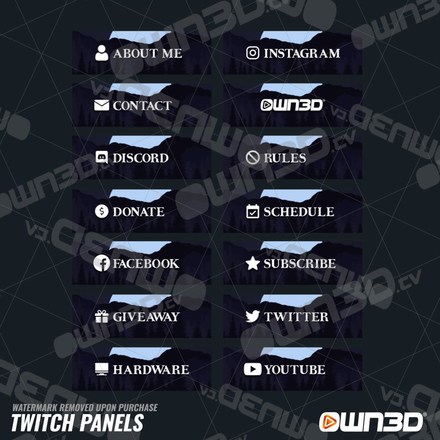 Crossfire Twitch Panels - #1 Shop for Streamers | OWN3D