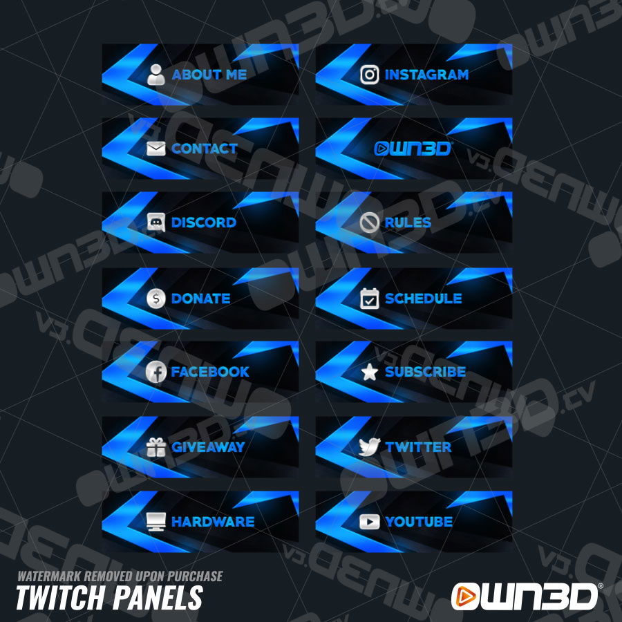 Crossfire Twitch Panels - #1 Shop for Streamers | OWN3D