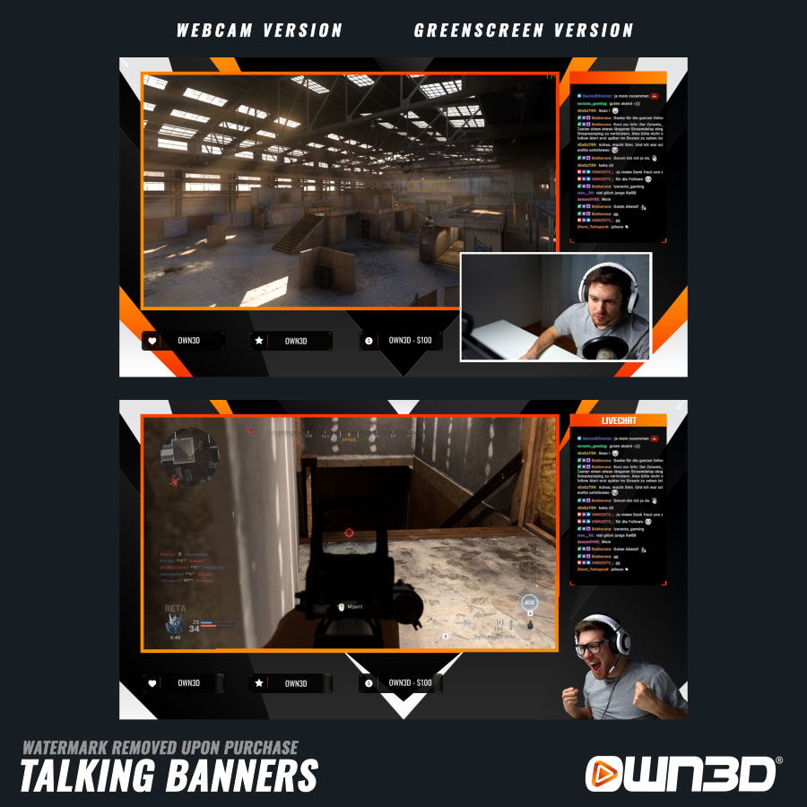 Simple Chat Overlay / Screen / Banner - OWN3D