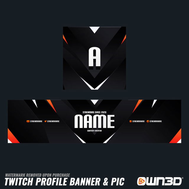Titan Twitch Profile Banner & Picture - #1 Shop for Streamers | OWN3D